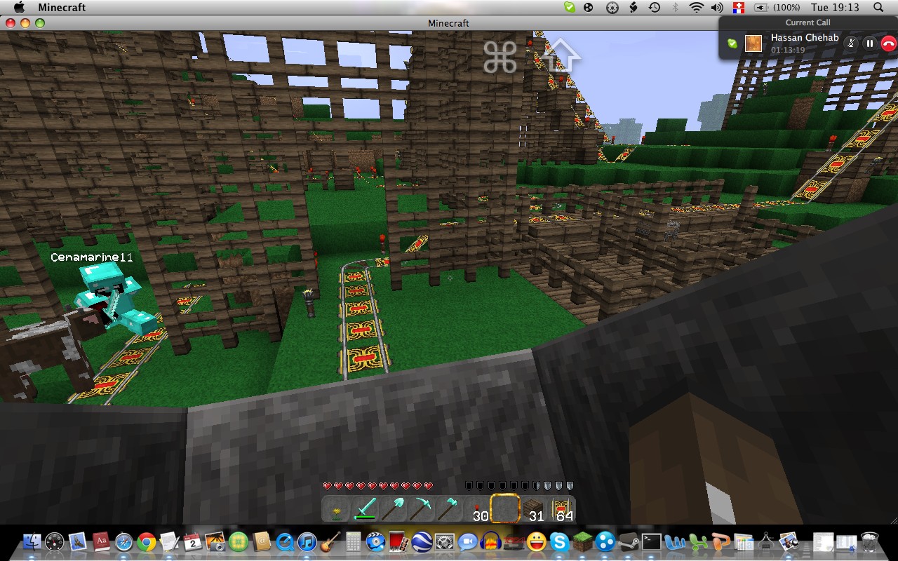 Powered Roller Coaster Minecraft Map